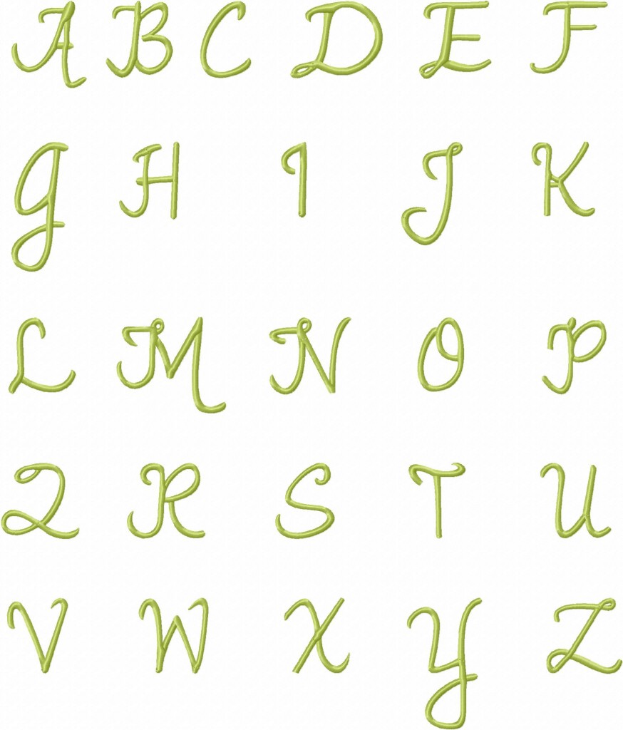 Embroidery Font Deal Part II – 50 Machine Embroidery Fonts – Embroidery ...