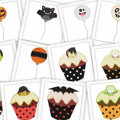 Fangtastic Party Pack! 64 Machine Embroidery Designs – Embroidery Super ...