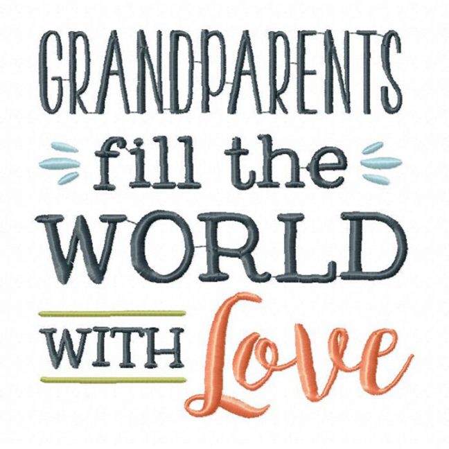 Happy Grandparents Day Embroidery Pack – Embroidery Super Deal