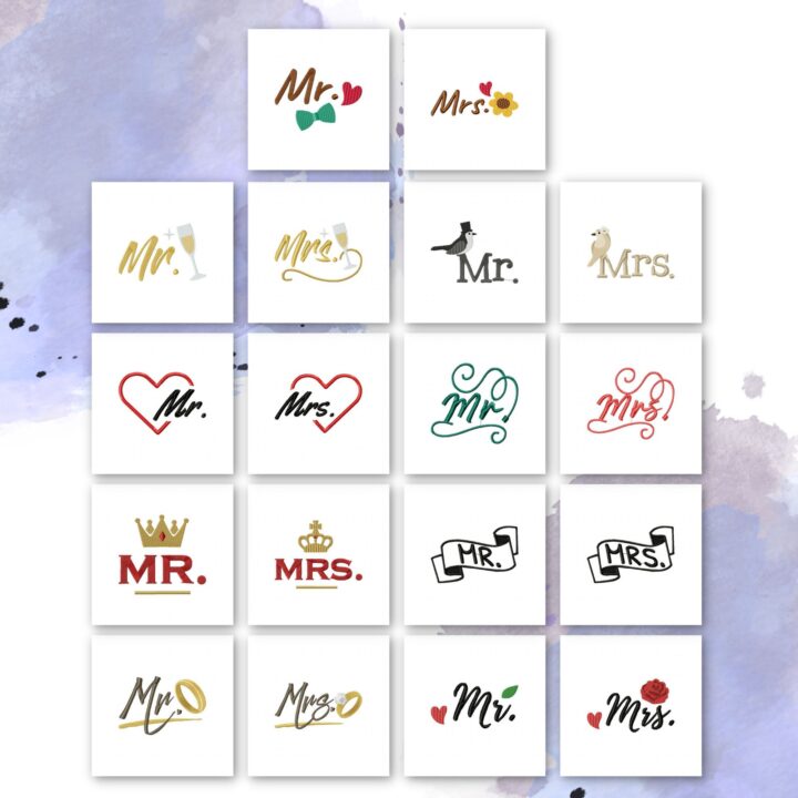 27 Mr. & Mrs. Embroideries Stitched Embroidery Design Pack – Embroidery ...