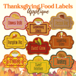Thanksgiving Food Labels Appliqué Embroidery Designs 9 Designs Included ...